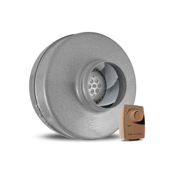 Atmosphere Vortex Powerfan 4'' In-Line Duct Fan VTX400-D - 220 CFM with ...