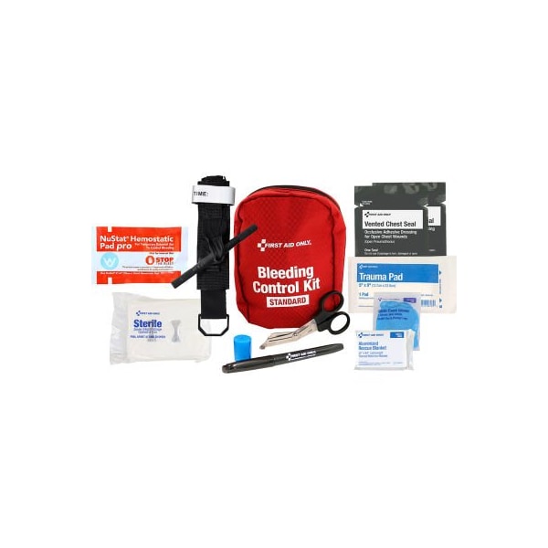 Acme United First Aid Only Bleeding Control Kit, Texas Mandate, Fabric ...
