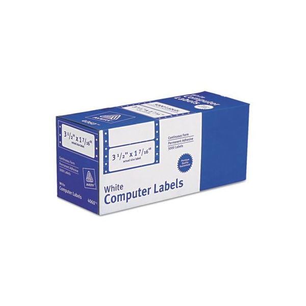 Avery Dennison Avery, DOT MATRIX PRINTER MAILING LABELS, PIN-FED ...