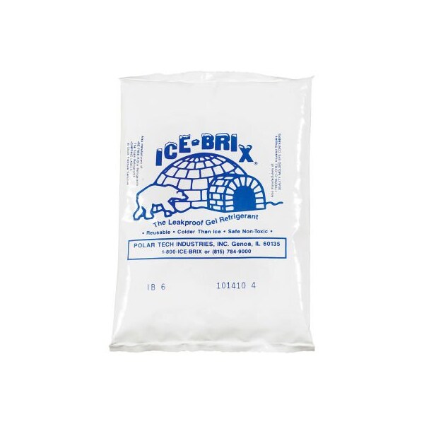 The Packaging Wholesalers Ice-Brix Cold Packs, 6 Oz., 6inL x 4inW x 3 ...