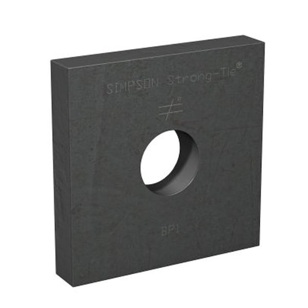 Simpson Strong-Tie BP 1 - 1in Bolt Dia. 3-1/2in x 3-1/2in Bearing Plate ...