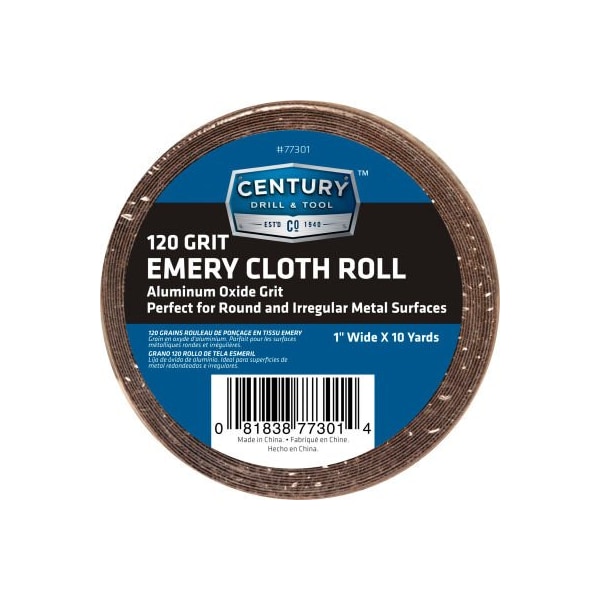 Century Drill & Tool Century Drill Emery Cloth Shop Roll 10 Yards 1 ...