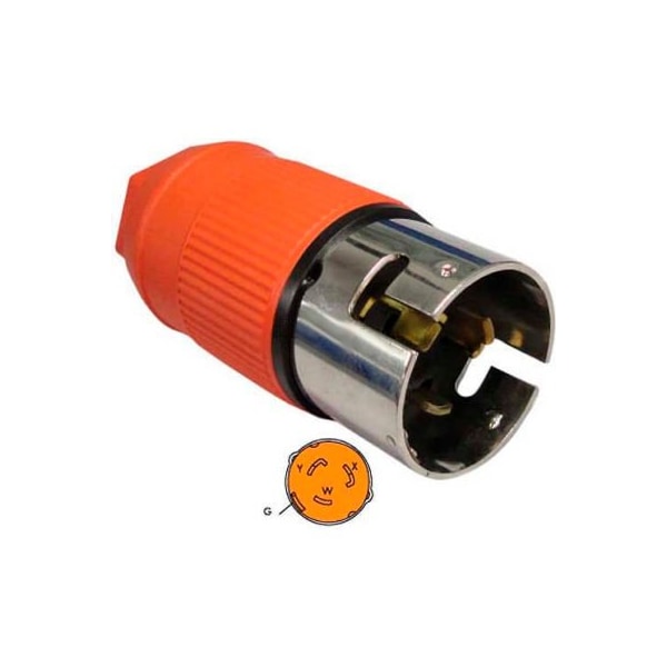 Conntek Conntek, 50-Amp California Stardard AC Locking Assembly Plug, 3 ...