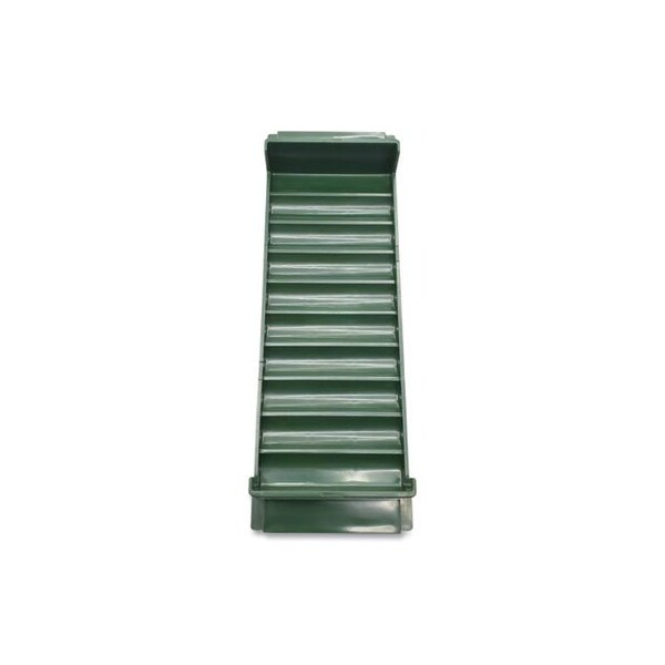 Controltek STACKABLE PLASTIC COIN TRAY, DIMES, 3.75 X 11.5 X 1.5, GREEN ...