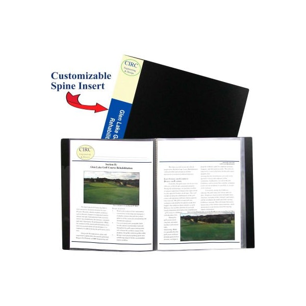 C-Line Products 12-Pocket Bound Sheet Protector Presentation Book ...