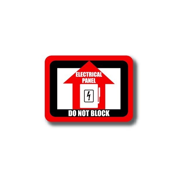 Ergomat 12in x 9in RECTANGLE SIGNS - Electrical Panel Do Not Block DSV ...