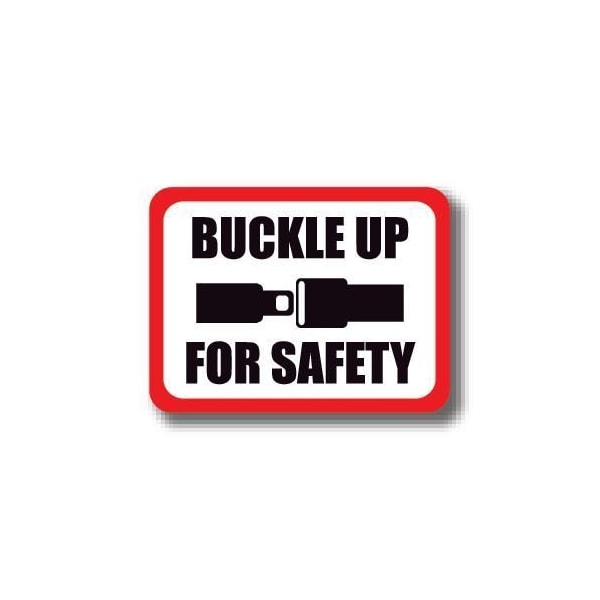 Ergomat 30in x 21in RECTANGLE SIGNS - Buckle Up For Safety DSV-SIGN 630 ...