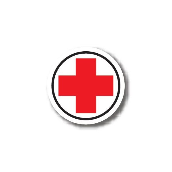 Ergomat 30in CIRCLE SIGNS - First Aid Cross DSV-SIGN 900 #3083 -UEN | Zoro