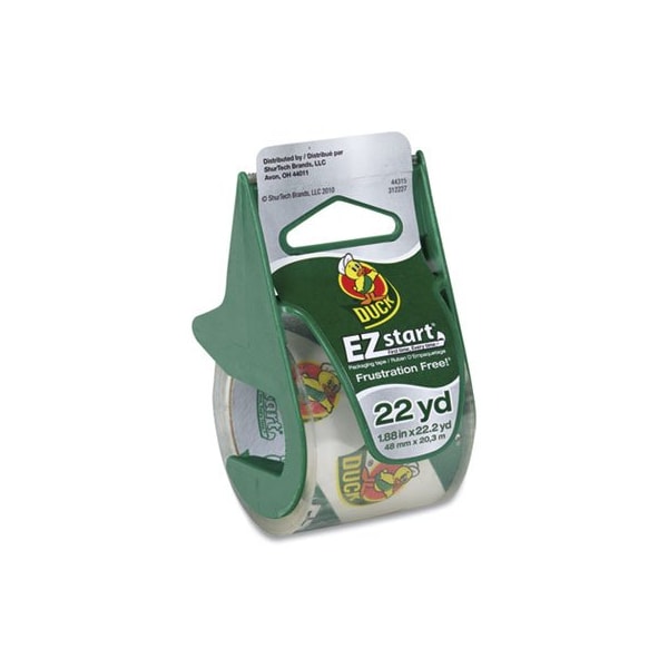Henkel Duck, EZ START PREMIUM PACKAGING TAPE WITH DISPENSER, 1.5in CORE ...