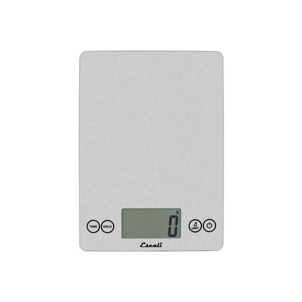 Escali Escali Arti Glass Kitchen Scale, 15lb x 0.1oz/7000g x 1g, Silver ...