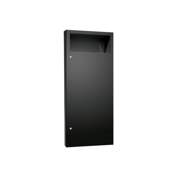 Asi ASI Simplicity Semi-Recessed Powder Coated Waste Receptacle ...