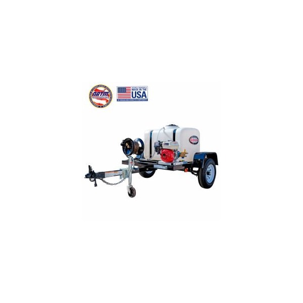 Fna Group SimpsonÂ Mobile Trailer Gas Pressure Washer W/Honda Engine ...
