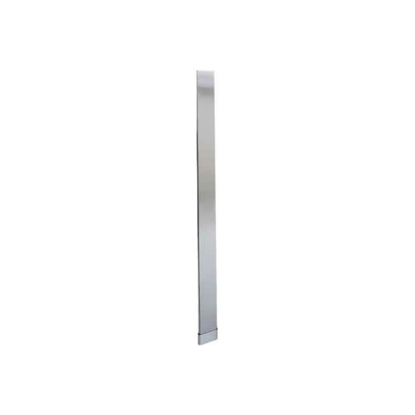 Gec ASI Global Partitions Stainless Steel Pilaster w/ Shoe - 7inW x ...