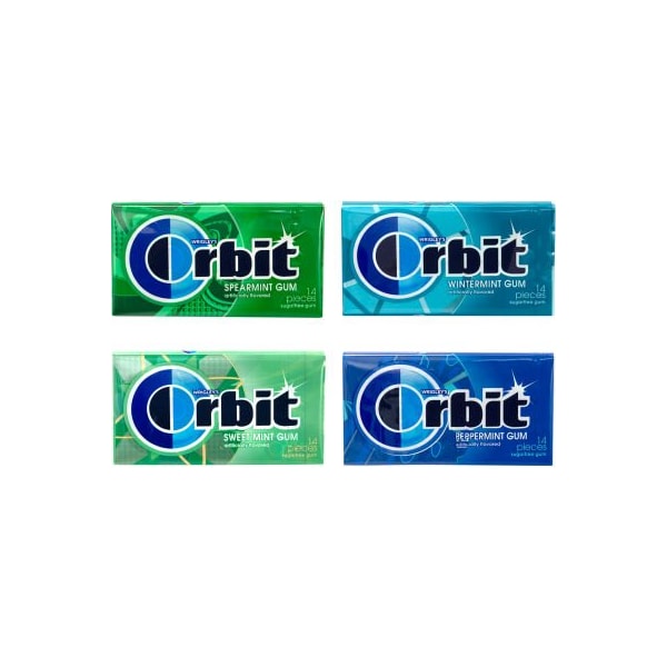 Green Rabbit Holdings ORBIT Sugar-Free Gum Mint Variety Pack, 14-Pieces ...