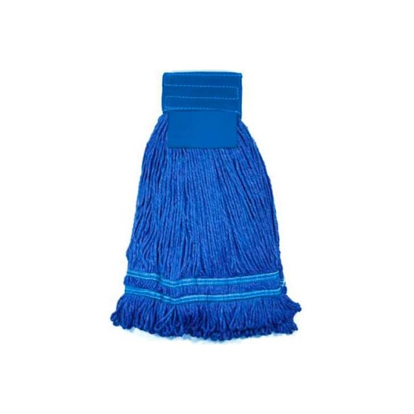 Hospeco Microworks 22oz. Large Microfiber String Mop, Blue - 2504-MFWP ...