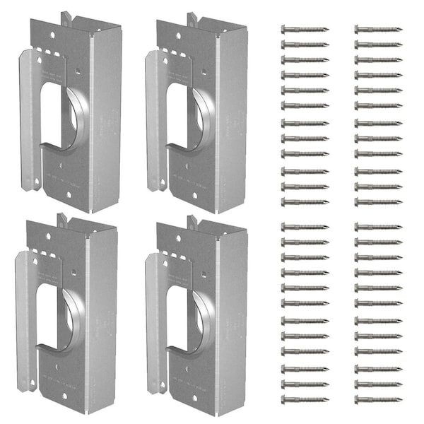 Simpson Strong-Tie Galvanized Stud Shoe for 2x, w/ SDS Screws HSS2KT | Zoro