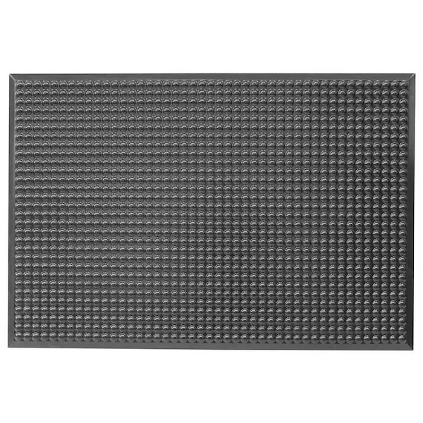 Ergomat Ergomat Infinity Bubble Black 3ft x 18ft Anti-Fatigue Floor Mat ...
