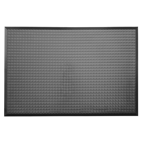 Ergomat Ergomat Infinity Smooth Black 4ft x 15ft Anti-Fatigue Floor Mat ...