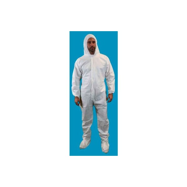 Keystone Safety Anti-Static KeyGuard Coverall w/ Hood & Boots, Elastic ...