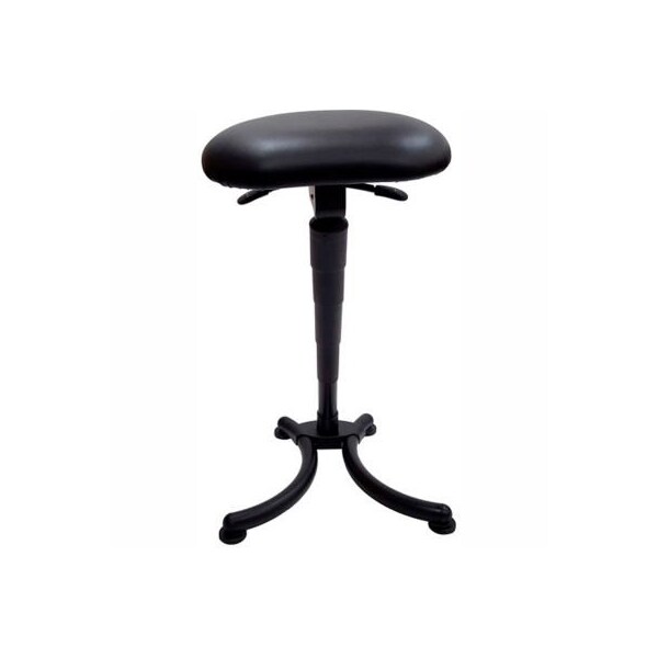 Lds Industries ShopSol Big and Tall Sit Stand Stool - Vinyl - Black ...