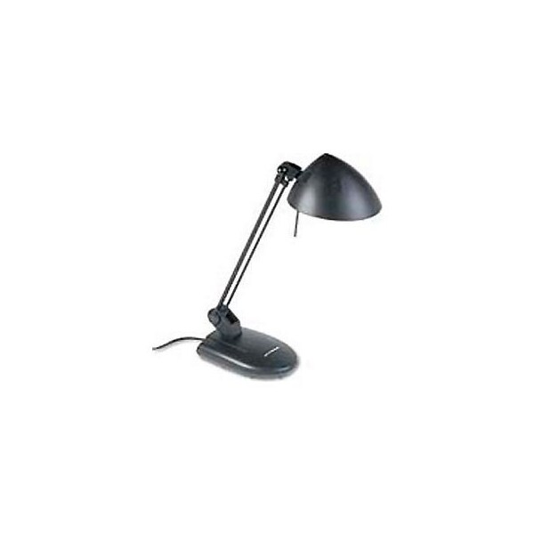 Advantus High-Output Halogen Desk Lamp, 17" Reach, Matte Black L281MB ...