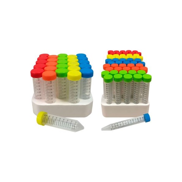 Mtc Bio MTC Bio Spectra Tube Bio with Flat Rainbow Screw Cap, 50 ml, 25 ...