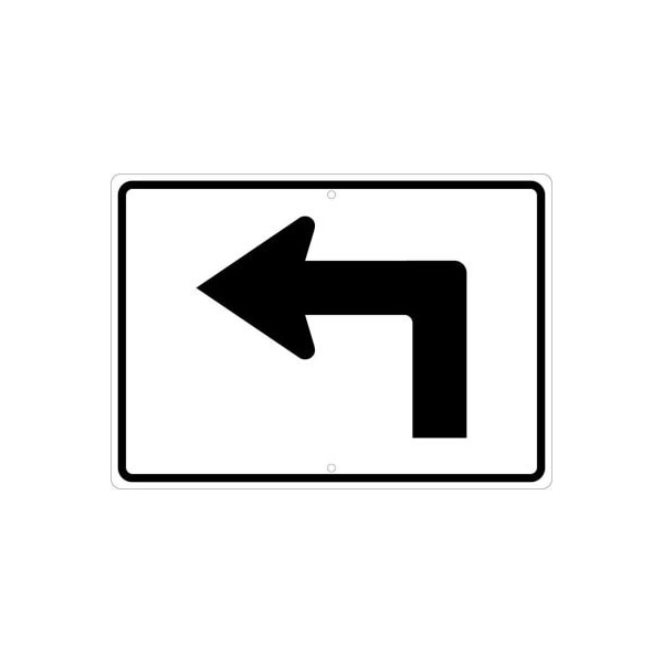 National Marker Co NMC Traffic Sign, Advance Turn Arrow Left, 15in X ...