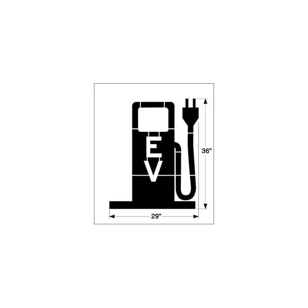 Newstripe. Newstripe Electric Vehicle Charging Symbol, SM, PolyTough ...