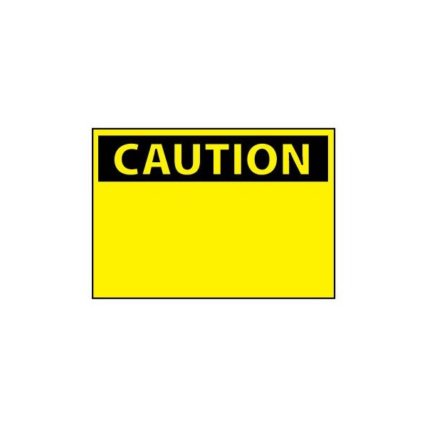 National Marker Co Machine Labels - Caution Blank with Header Only C1AP ...