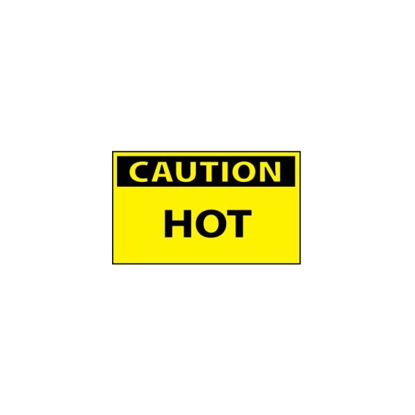 National Marker Co Machine Labels - Caution Hot C35AP | Zoro