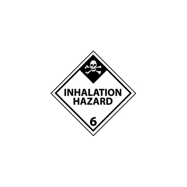 National Marker Co DOT Placard - Inhalation Hazard 6 DL135R | Zoro