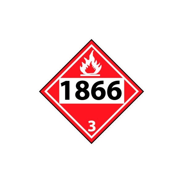 National Marker Co DOT Placard - 1866 3 DL142BP | Zoro