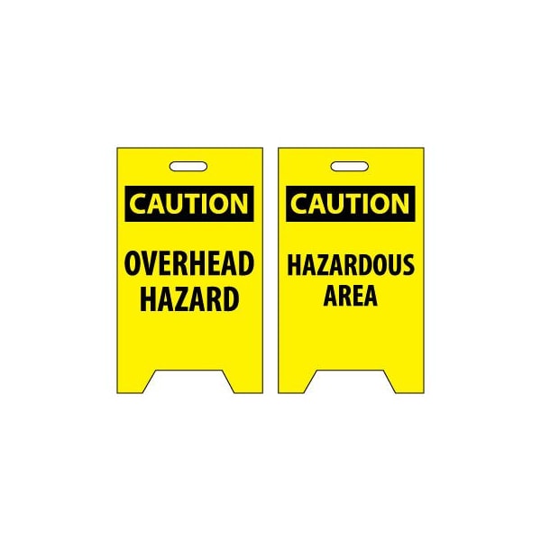 National Marker Co Floor Sign - Caution Overhead Hazard Caution ...