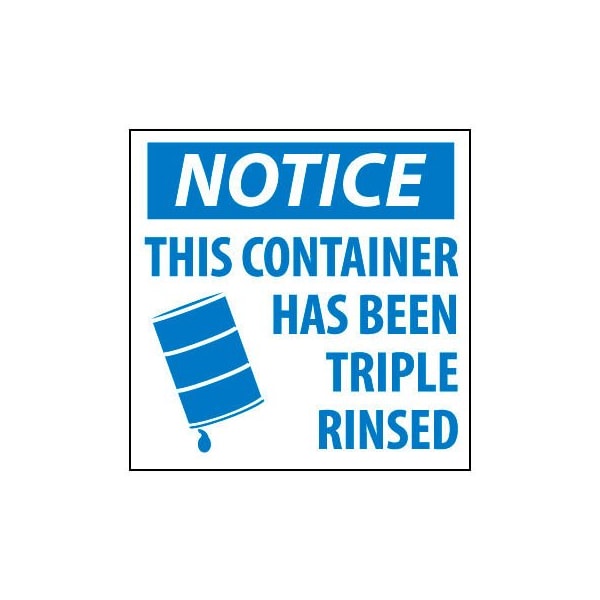 National Marker Co Hazardous Waste Vinyl Labels - Notice This Container ...