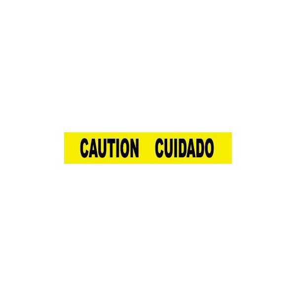 National Marker Co Printed Barricade Tape - Caution Cuidado PT44 | Zoro