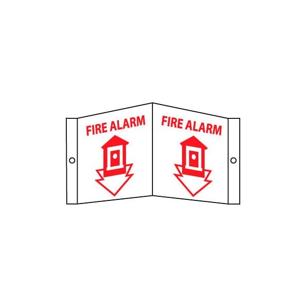 National Marker Co Fire Visi Sign - Fire Alarm VS13W | Zoro