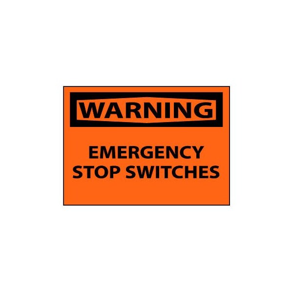 National Marker Co Machine Labels - Warning Emergency Stop Switches ...