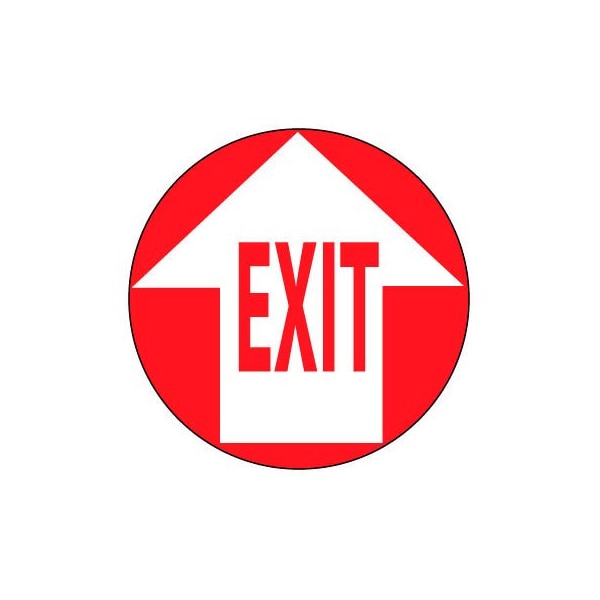 National Marker Co Walk On Floor Sign - Exit WFS9 | Zoro