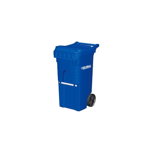 Otto Environmental Systems Mobile Trash Container 35 Gallon Blue ...