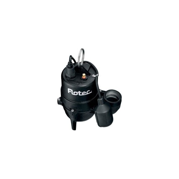 Pentair Flow Technologies Flotec Cast Iron Sewage Pump - 1/2 HP ...