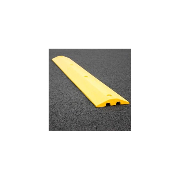 Plastics R Unique Yellow Speed Bump with Cable Protection & Hardware ...