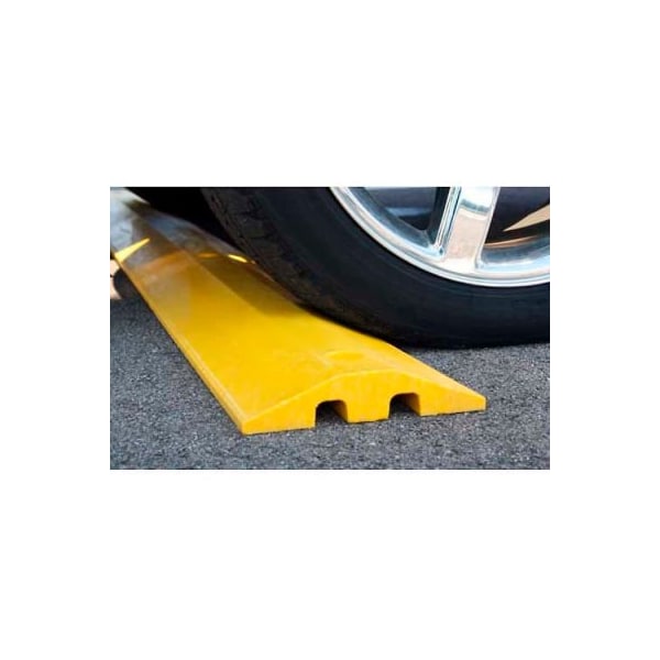 Plastics R Unique Yellow Speed Bump with Cable Protection & Hardware ...