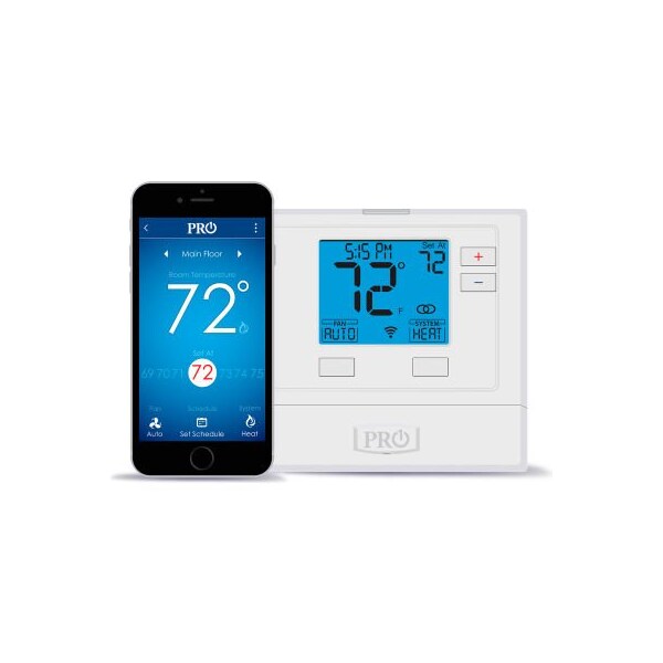 Pro1 Iaq PRO1 IAQ Low Voltage Thermostat, Programmable Through App, 1H ...