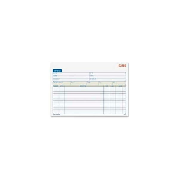Adams Invoice Book, 2-Part, Carbonless, 8-7/16x5-9/16in 50/BKin DC5840 ...