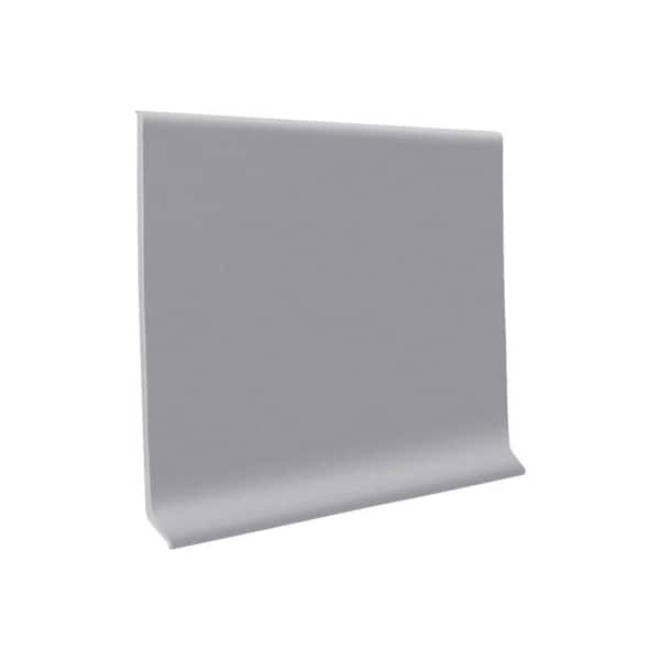 Roppe Thermoplastic Rubber Wall Base 4in x 48in Slate 40C73P175 | Zoro