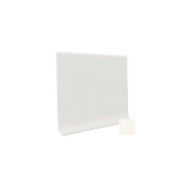 Roppe Cove Base 700 Series TPR 4inX1/8inX48in - White 40C74P170 | Zoro