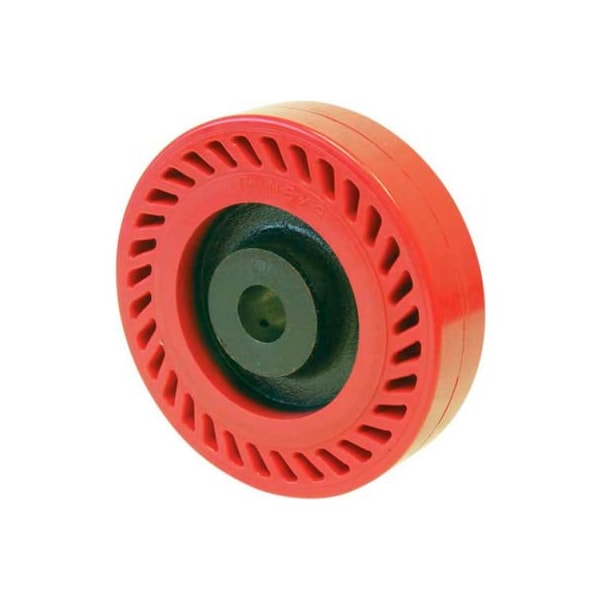 Rwm Casters 8in x 2in Omega Wheel with Roller Bearing for 1/2in Axle ...