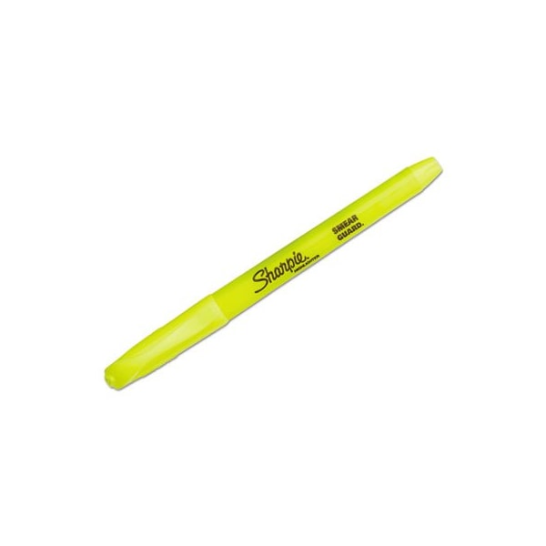 Sanford Sharpie, POCKET STYLE HIGHLIGHTERS, CHISEL TIP, FLUORESCENT ...