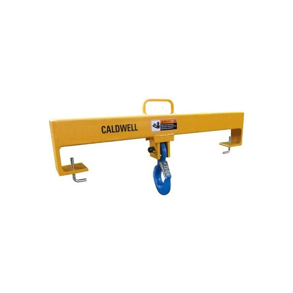 Caldwell Lif-Truc Fork Lift Beam, Double Fork, Single Fixed Hook, 20 ...