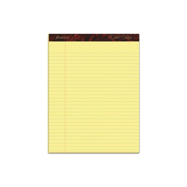 Ampad/ Of Amercn Pd&Ppr Ampad, GOLD FIBRE WRITING PADS, WIDE/LEGAL RULE ...